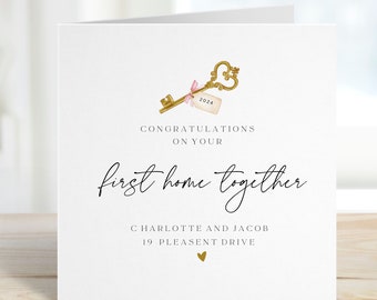 Personalised New Home Poem Keepsake Card, Congratulations on Your First ...