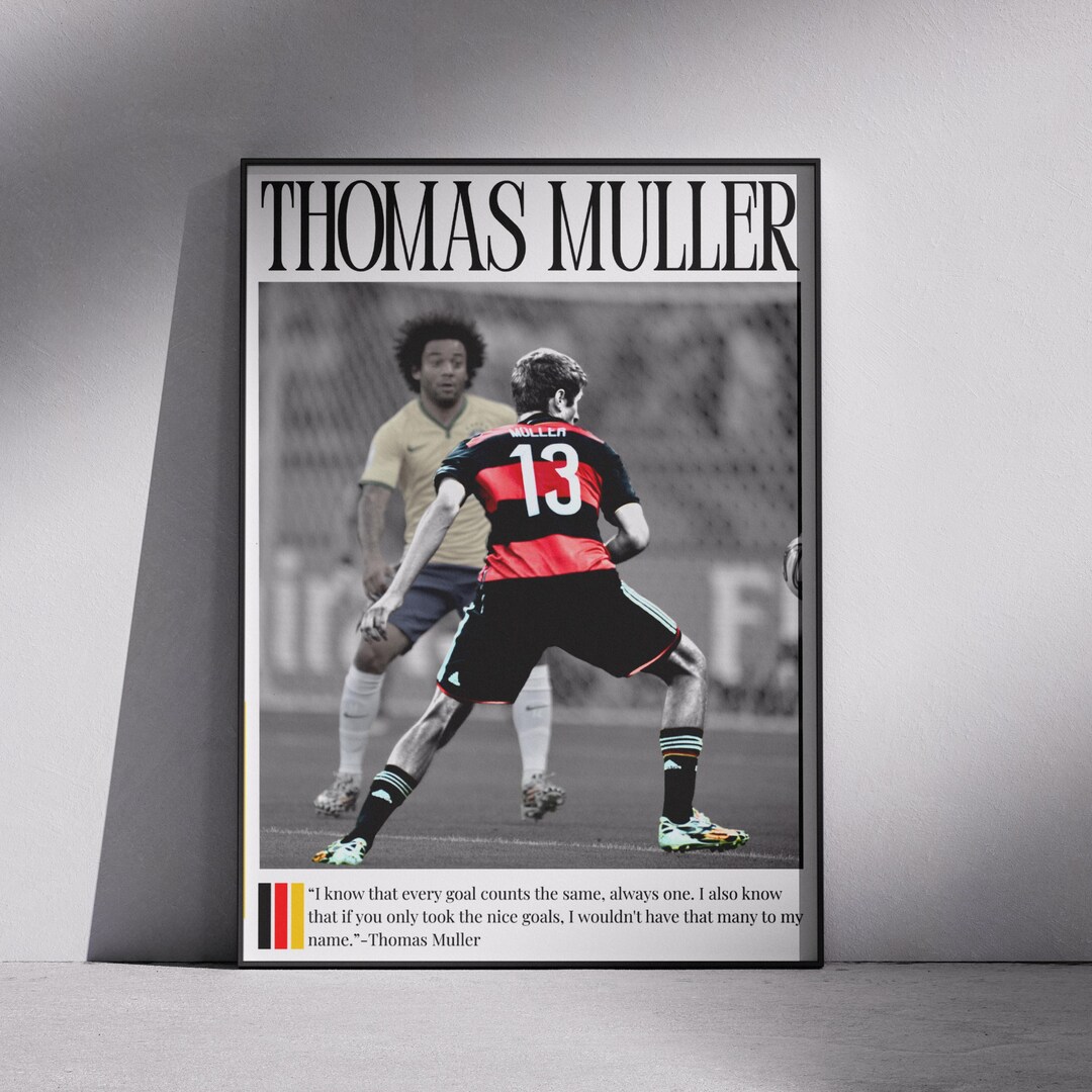 Thomas Müller Digital Poster – Bayern Munich Poster – German Football ...