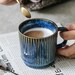 Ceramic Blue Vintage Vintage Teacup, Coffee Cup Mug, Sky Blue Antique ...