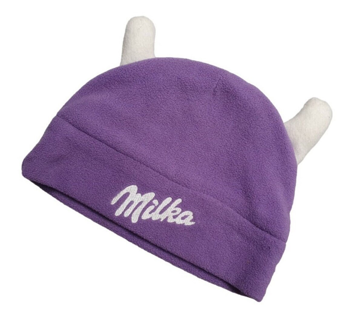 Cap Milka, Milka Cow Hat Milka, Kid Milka Fleece Devil Horns Winter Hat ...