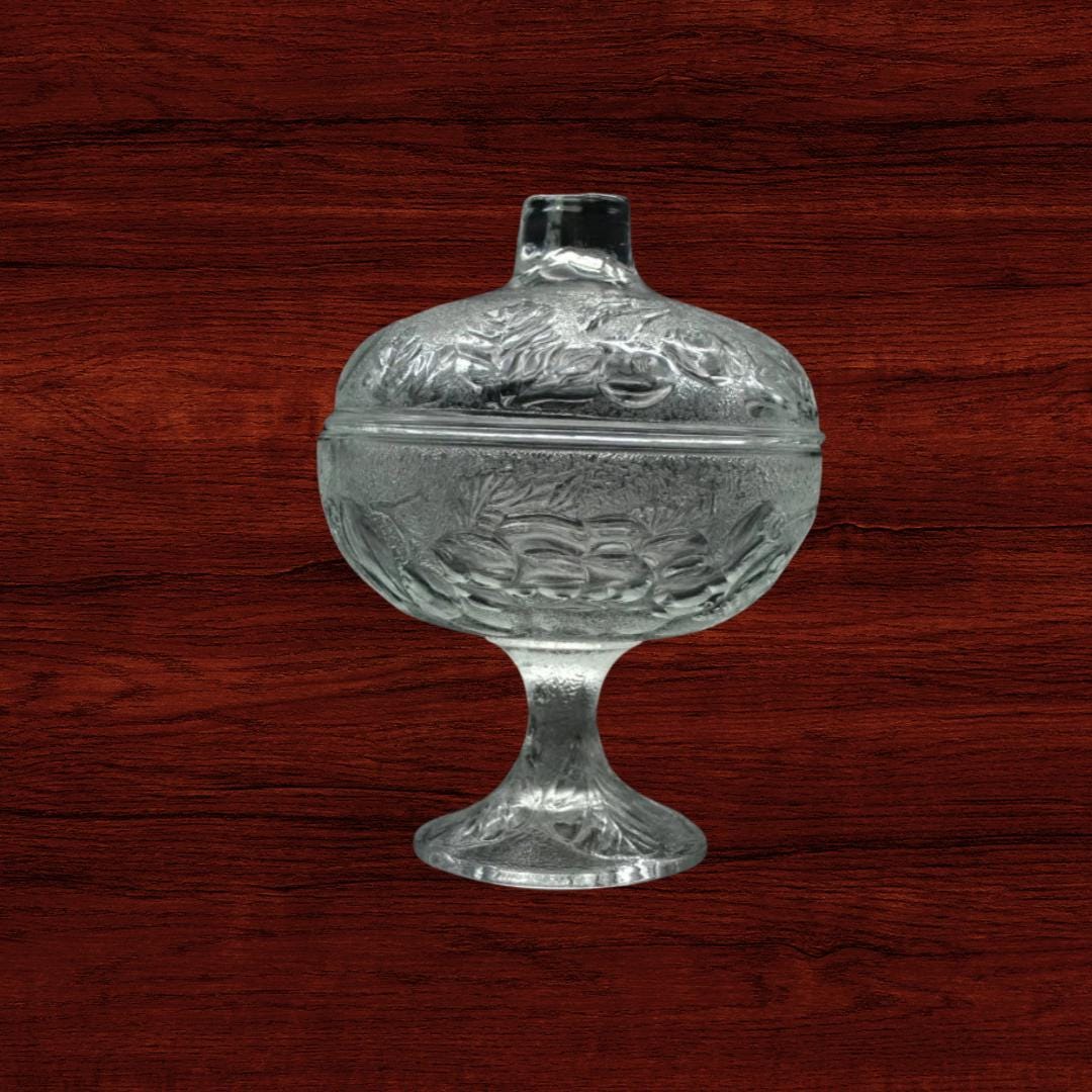 Czechoslovak Crystal Pressed Glass Bowl Designed by Rudolf Schrötter ...