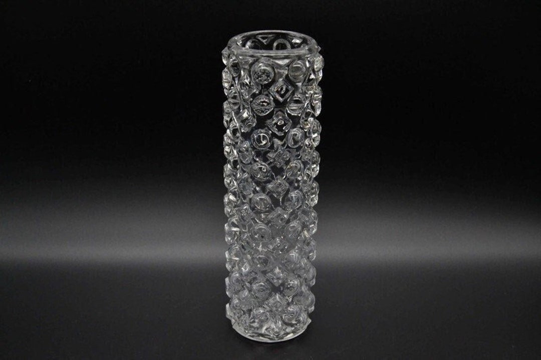 Original Crystal Clear Glass Vase Designed by Pavel Pánek From 1974 ...