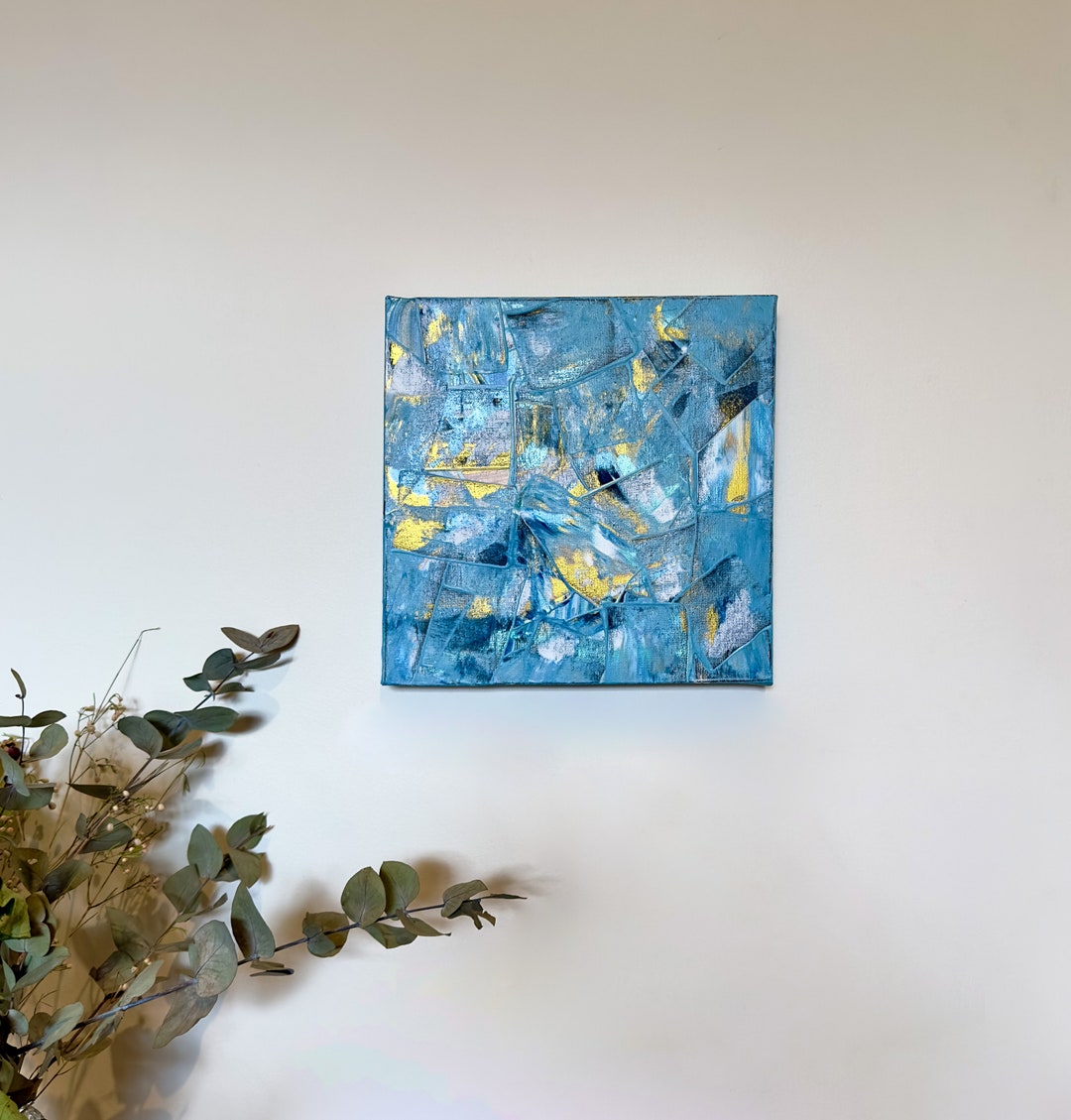 Azure Seas • Original Abstract Painting • Acrylic on Canvas • Modern ...