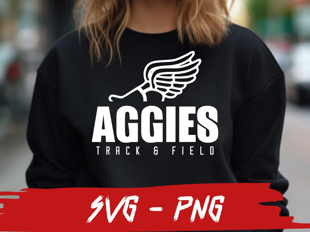 Aggies Track and Field SVG and PNG File, Mascot Png File, School Team ...