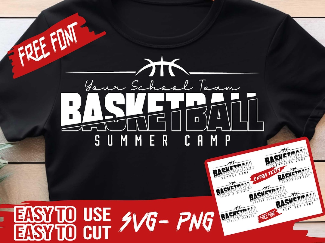 Basketball Summer Camp, 6+ SVG and PNG Files, Custom Diy Design ...