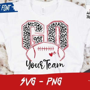 Custom Football Bundle, Football Team Svg, Football Your Team, School ...