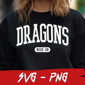 Dragons Baseball Bundle, 9x SVG and 18x PNG File , School Team Svg ...