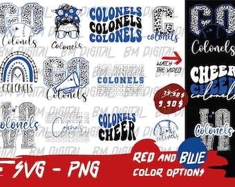 Colonels Wavy Svg Colonels Football Png Colonels School - Etsy