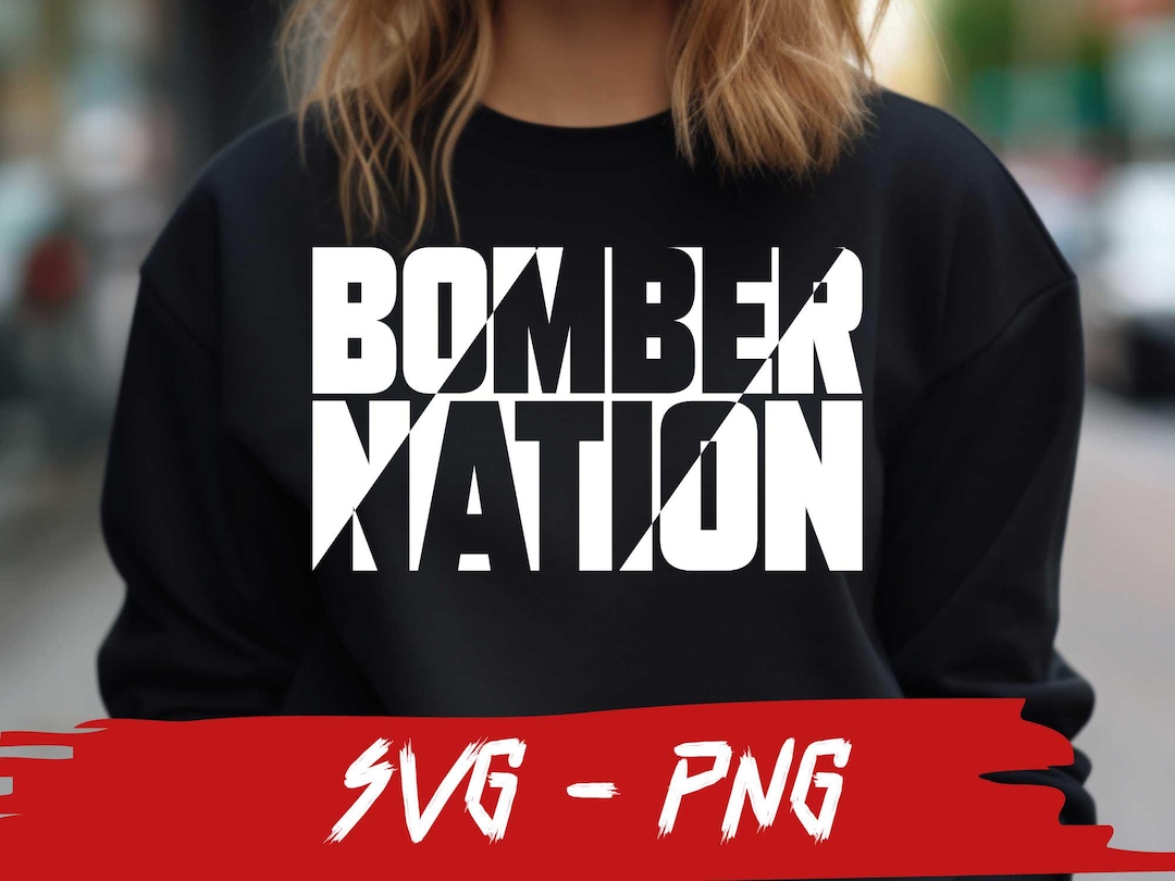 Bomber Nation, SVG and PNG File, Bombers Team , School Team, Mascot Svg ...
