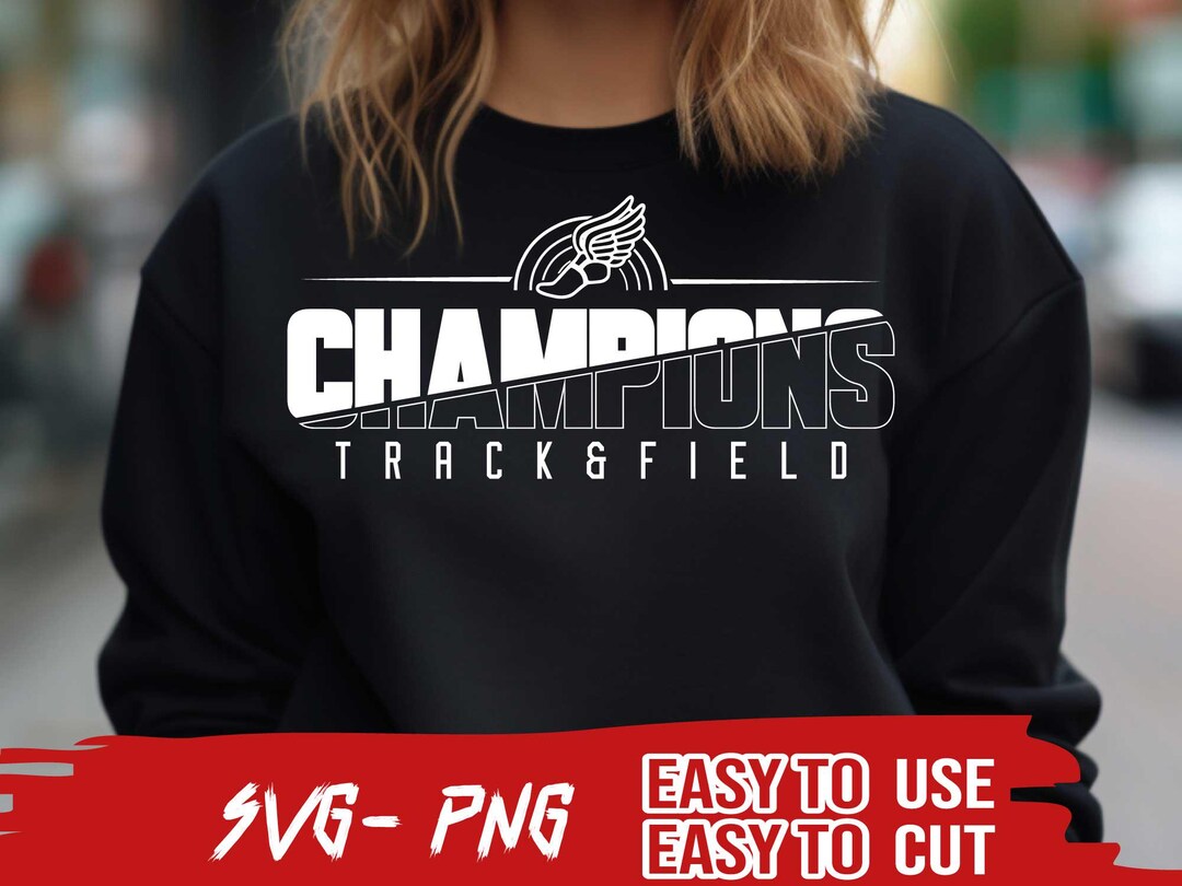 Track and Field SVG, Champions Track and Field Team, School Track and ...