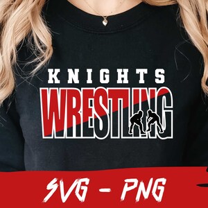 Knights Wrestling Svg, School Team Png, College Team Svg, Mascot ...