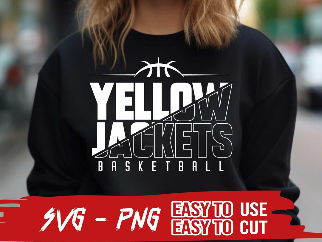 Yellow Jackets Basketball SVG and PNG File, Mascot Png File ,school ...