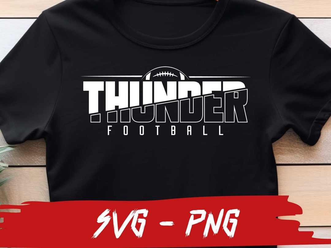 Thunder Football SVG and PNG File, Mascot Png File ,school Team Svg ...