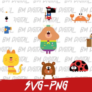 Hey Duggee Svg Bundle, 20 Characters Duggee Font ,layered ,cricut Svg ...