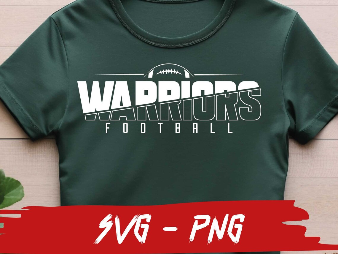 Warriors Football SVG and PNG File, Mascot Png File, School Team Svg ...