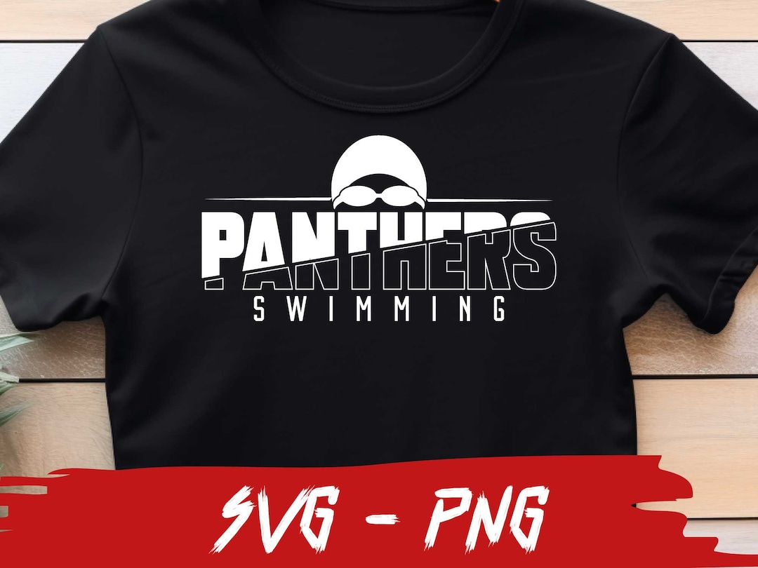 Panthers Swimming SVG and PNG File, Mascot Png File ,school Team Svg ...