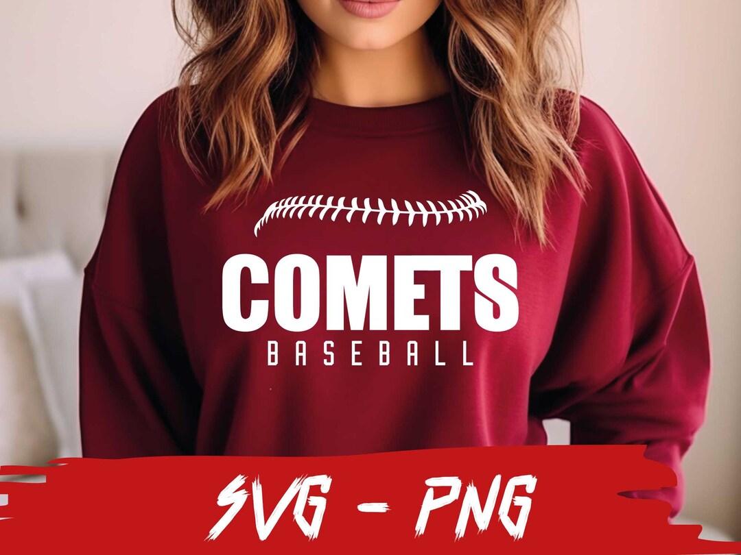 Comets Svg, Comets Baseball, Halfball Png, School Team Svg, College ...