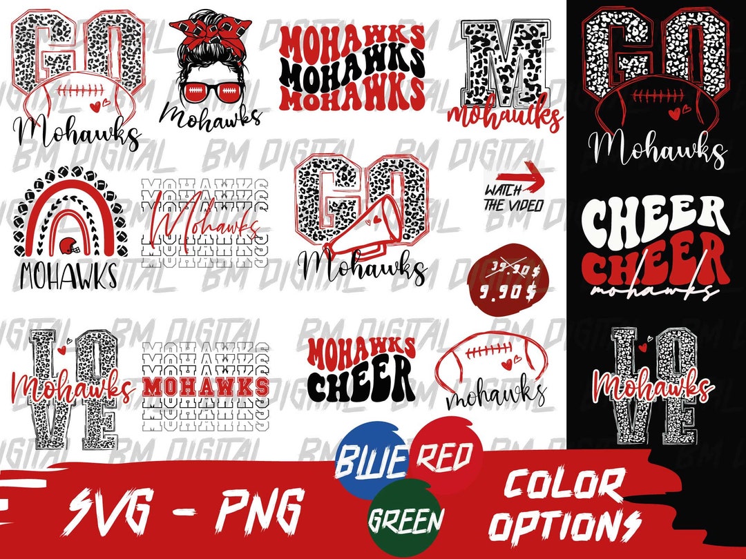 Mohawks Football Svg Mohawks Bundle School Team College - Etsy