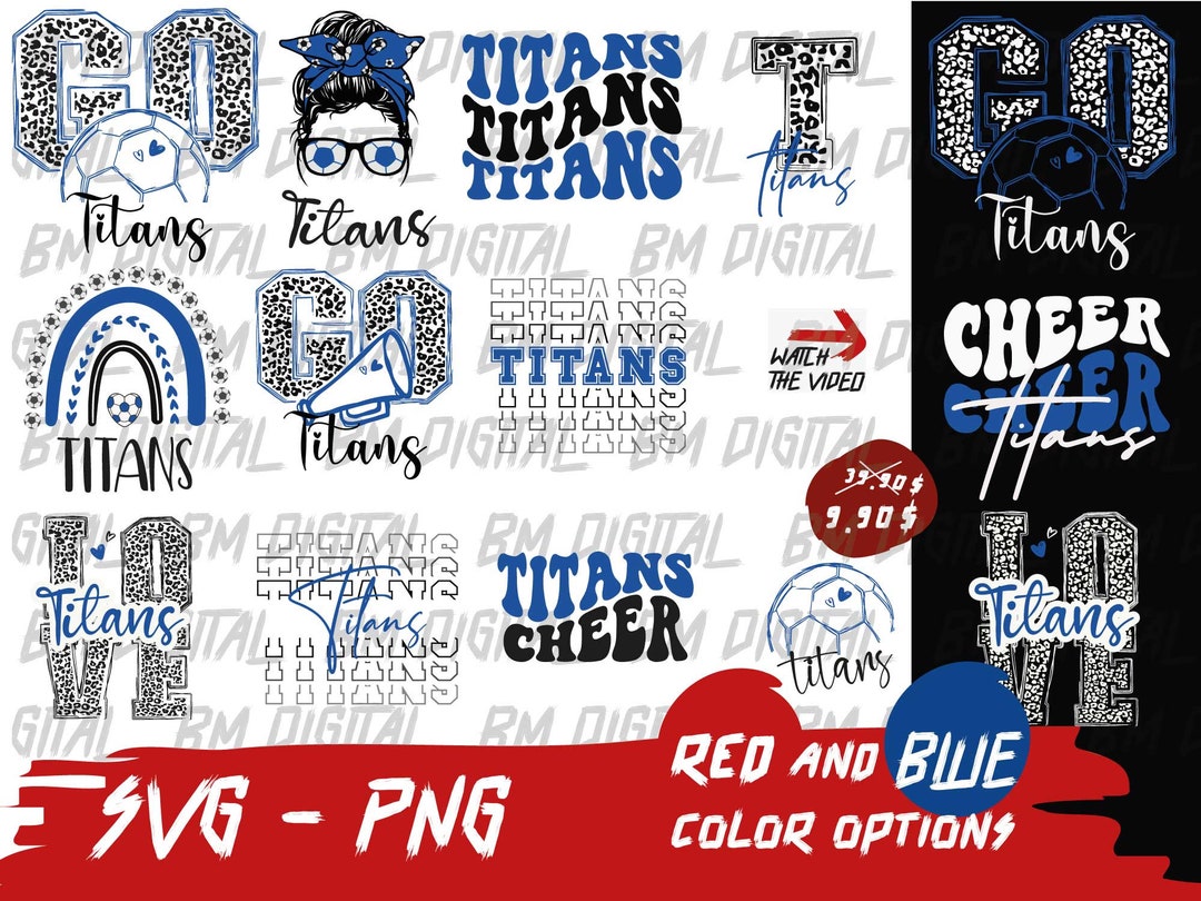 Titans Soccer Svg Titans Bundle Titans School Team College - Etsy