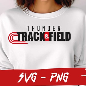 Thunder Track and Field Team, SVG and PNG File, Mascot Png File ...