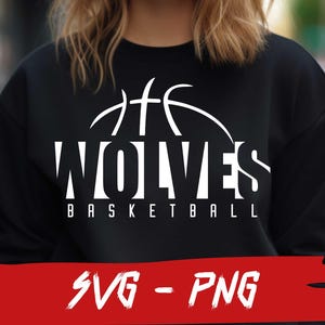 Wolves Basketball ,SVG and PNG File, Mascot Png File ,school Team Svg ...