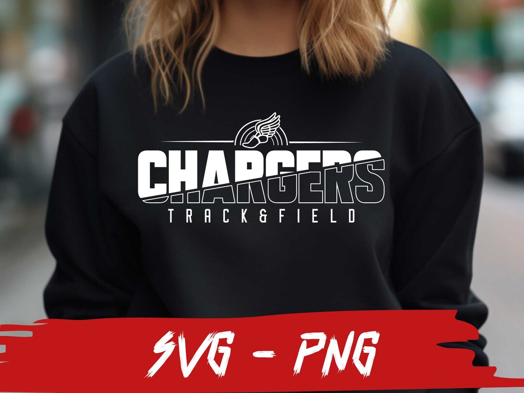 Chargers Track Team, Track an Field ,SVG and PNG File, Mascot Png File ...