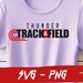 Thunder Track and Field Team, SVG and PNG File, Mascot Png File ...
