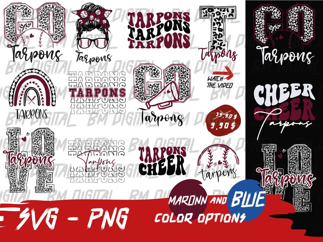 Tarpons Baseball Svg, Tarpons Bundle, Tarpons School Team, Tarpons ...