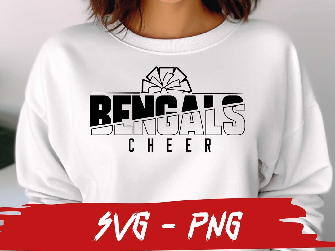 Bengals Cheer SVG and PNG File, Cheerleader Shirt, Mascot Png File ...