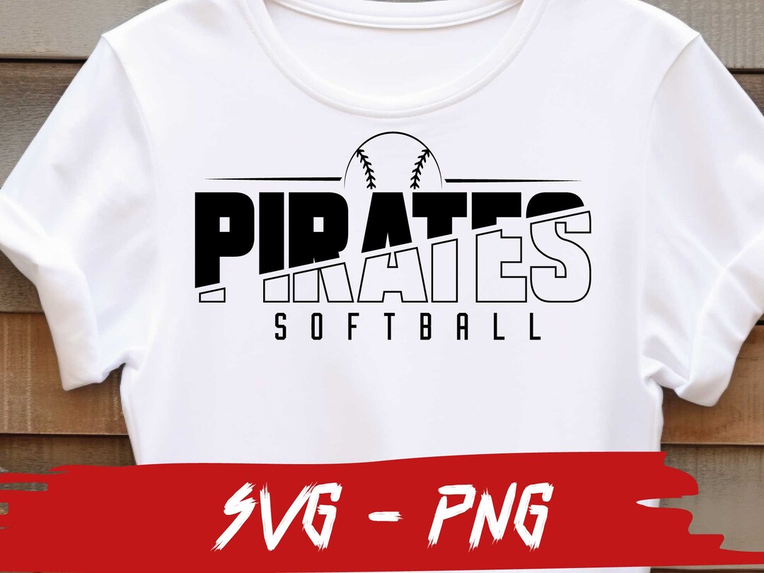 Pirates Softball SVG and PNG File, Mascot Png File ,school Team Svg ...