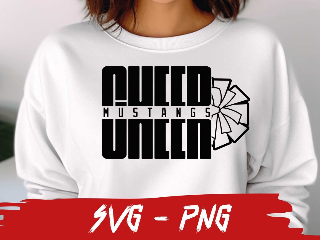 Mustangs Cheer Svg, Mustangs Cheerleader, SVG and PNG, School Team ...