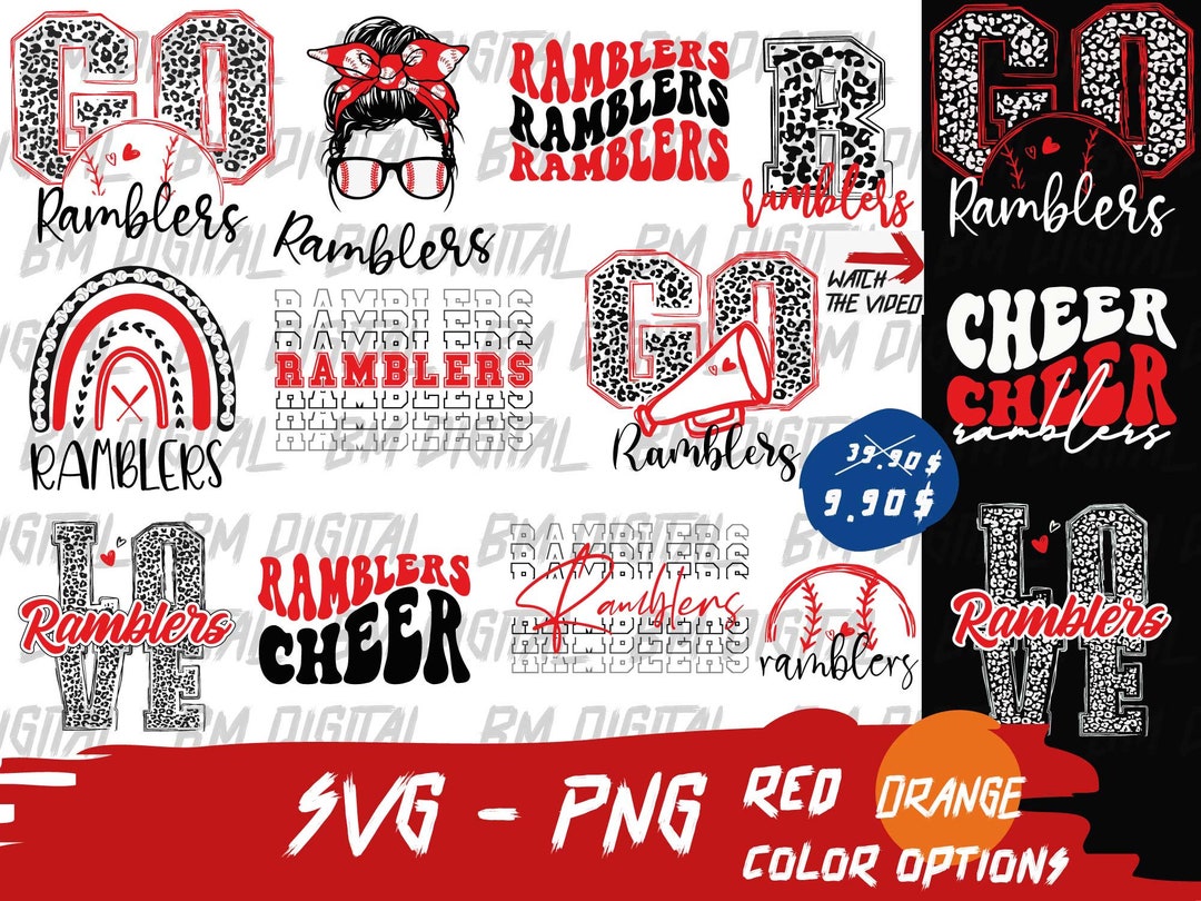 Ramblers Baseball Svg, Ramblers Bundle, Ramblers School Team, Ramblers ...