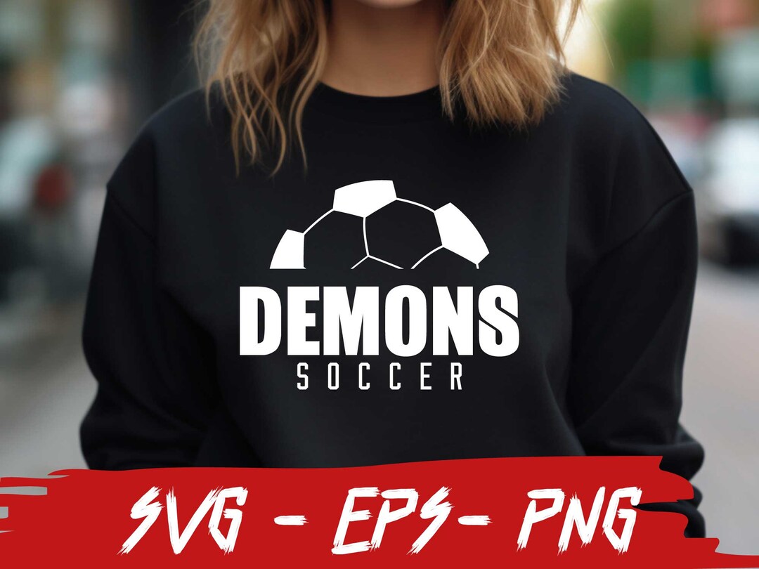 Demons Soccer, Demons Svg, Halfball Shirt, School Team Svg, College ...