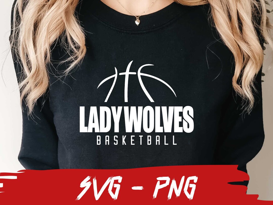 Lady Wolves Basketball, Halfball Png, Lady Wolves Svg, School Team Svg ...