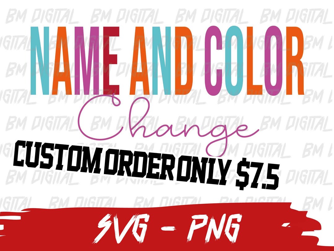 Custom School Team, Custom Name and Color Change , Custom Svg and PNG ...
