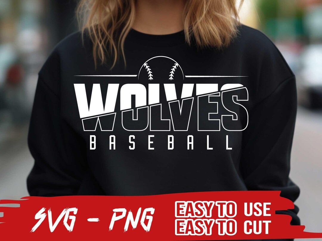 Wolves Baseball SVG and PNG File, Mascot Png File ,school Team Svg ...