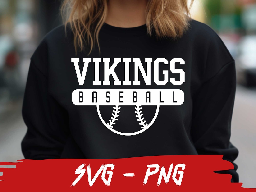 Vikings Baseball, PNG and SVG File, School Team Svg, Mascot Svg ...