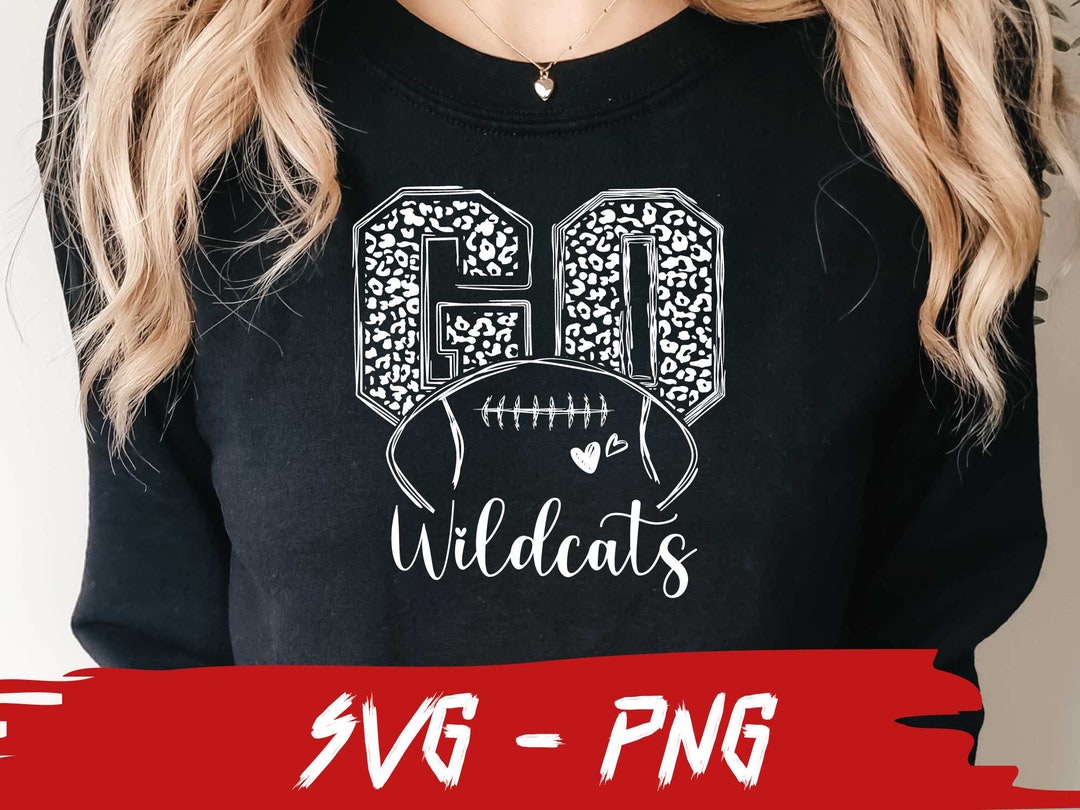 Go Wildcats Football, Wildcats Football, Go Football Png, Leopard Shirt ...