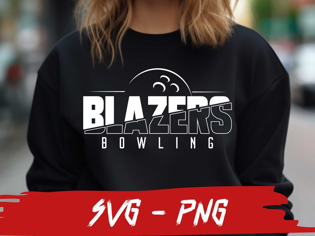 Blazers Bowling Svg , SVG and PNG File, School Team Png, Bowling Mascot ...