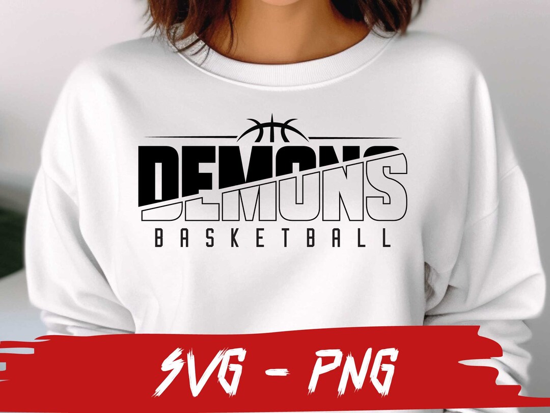 Demons Basketball SVG and PNG File, Mascot Png File ,school Team Svg ...