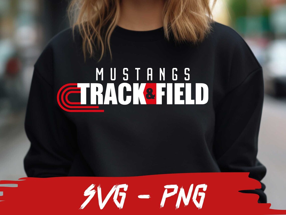Mustangs Track and Field Team, SVG and PNG File, Mascot Png File ...