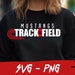 Mustangs Track and Field Team, SVG and PNG File, Mascot Png File ...