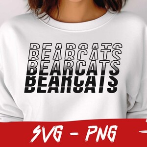 Bearcats Track and Field Bundle, 9x SVG and 18x PNG File, School Team ...