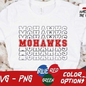 Mohawks Football Svg Mohawks Bundle School Team College - Etsy
