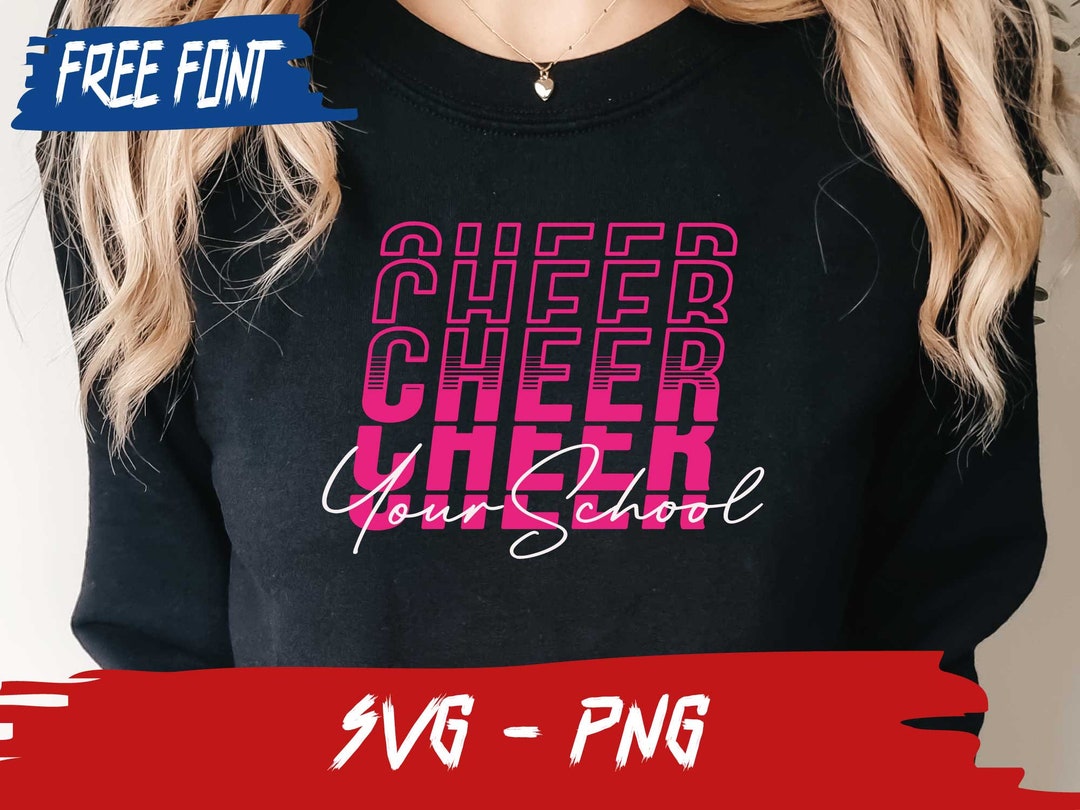 Custom Cheer, Cheerleader Svg, School Team Png, Your Team Cheer ...