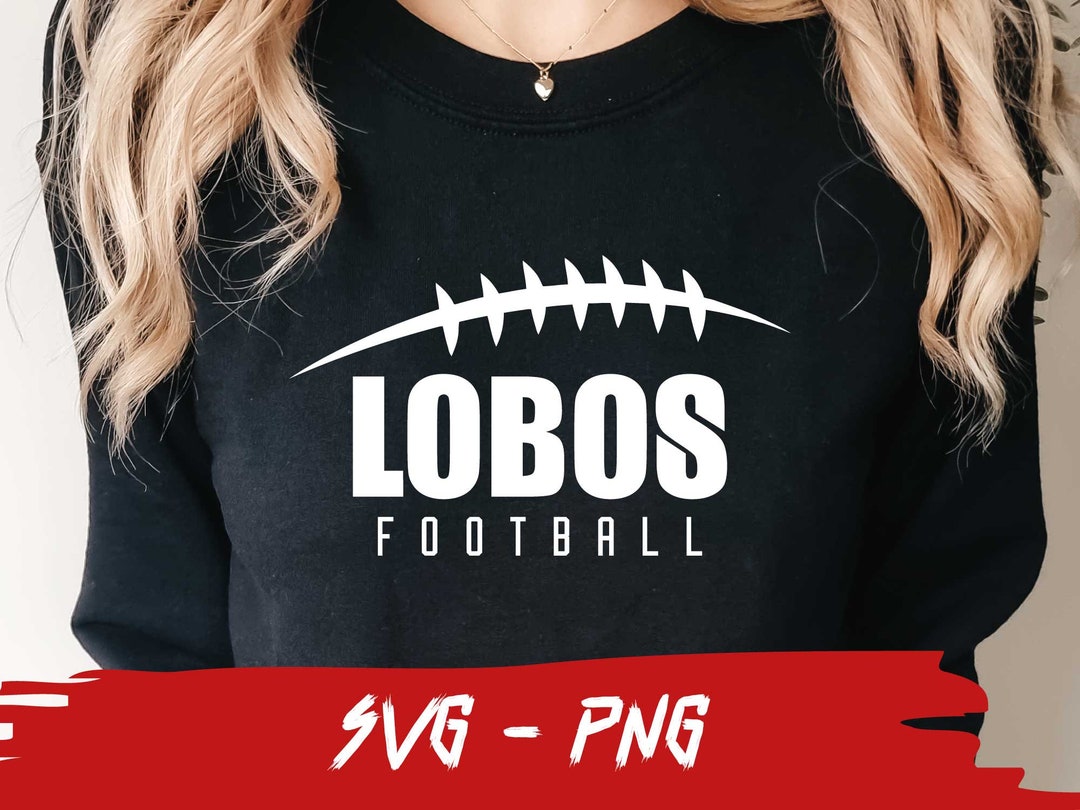 Lobos Football Lobos Svg Halfball Png School Team Svg - Etsy