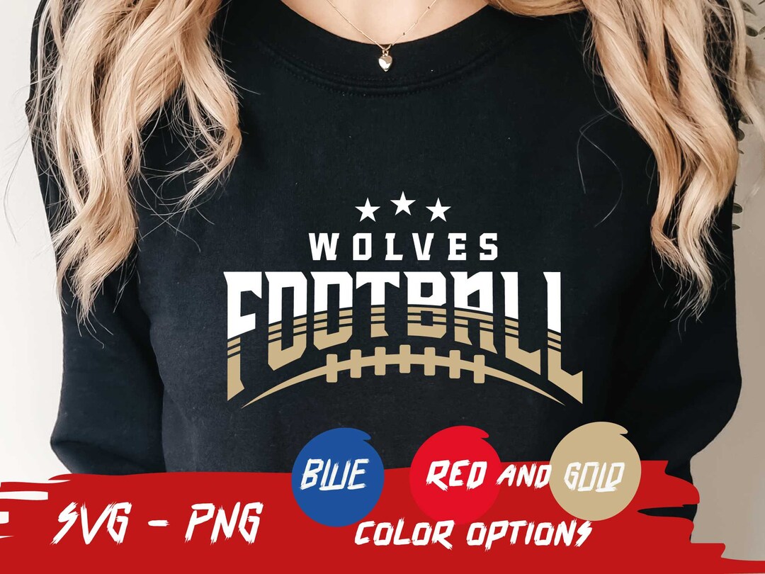 Wolves Football Svg Wolves Png Football Shirt School Team - Etsy