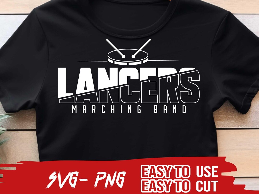 Lancers Marching Band Shirt Design Svg and Png, Lancers Band Svg ...