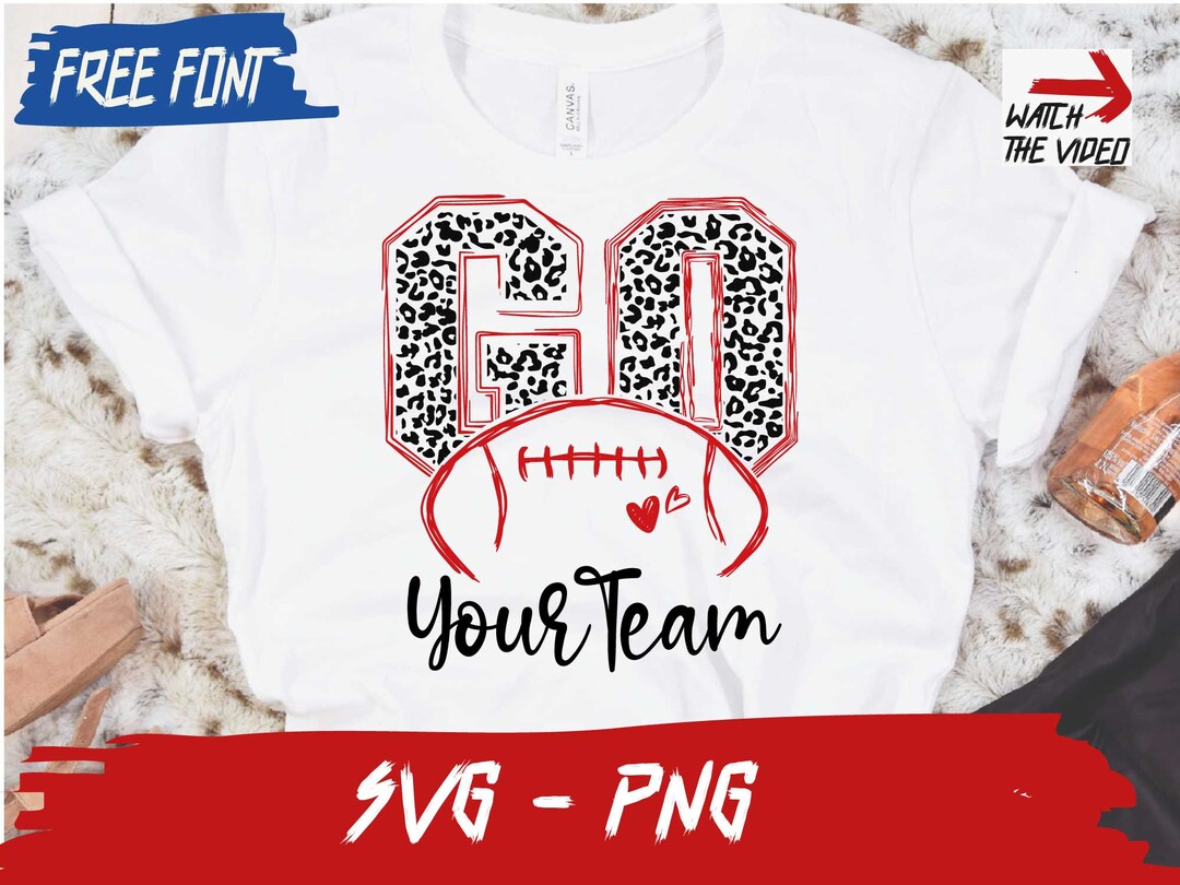 Custom Football SVG, Go Football Svg, Custom Football PNG, Personalized ...