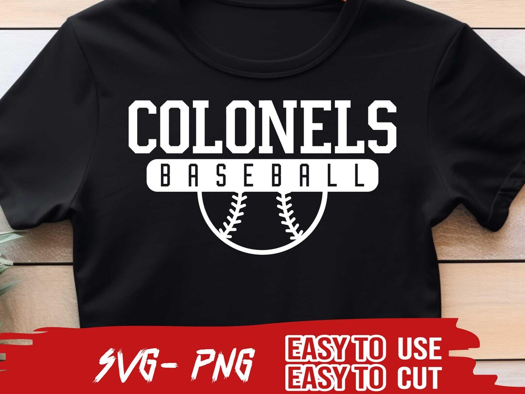 Colonels Baseball, PNG and SVG File, School Team Svg, Mascot Svg ...